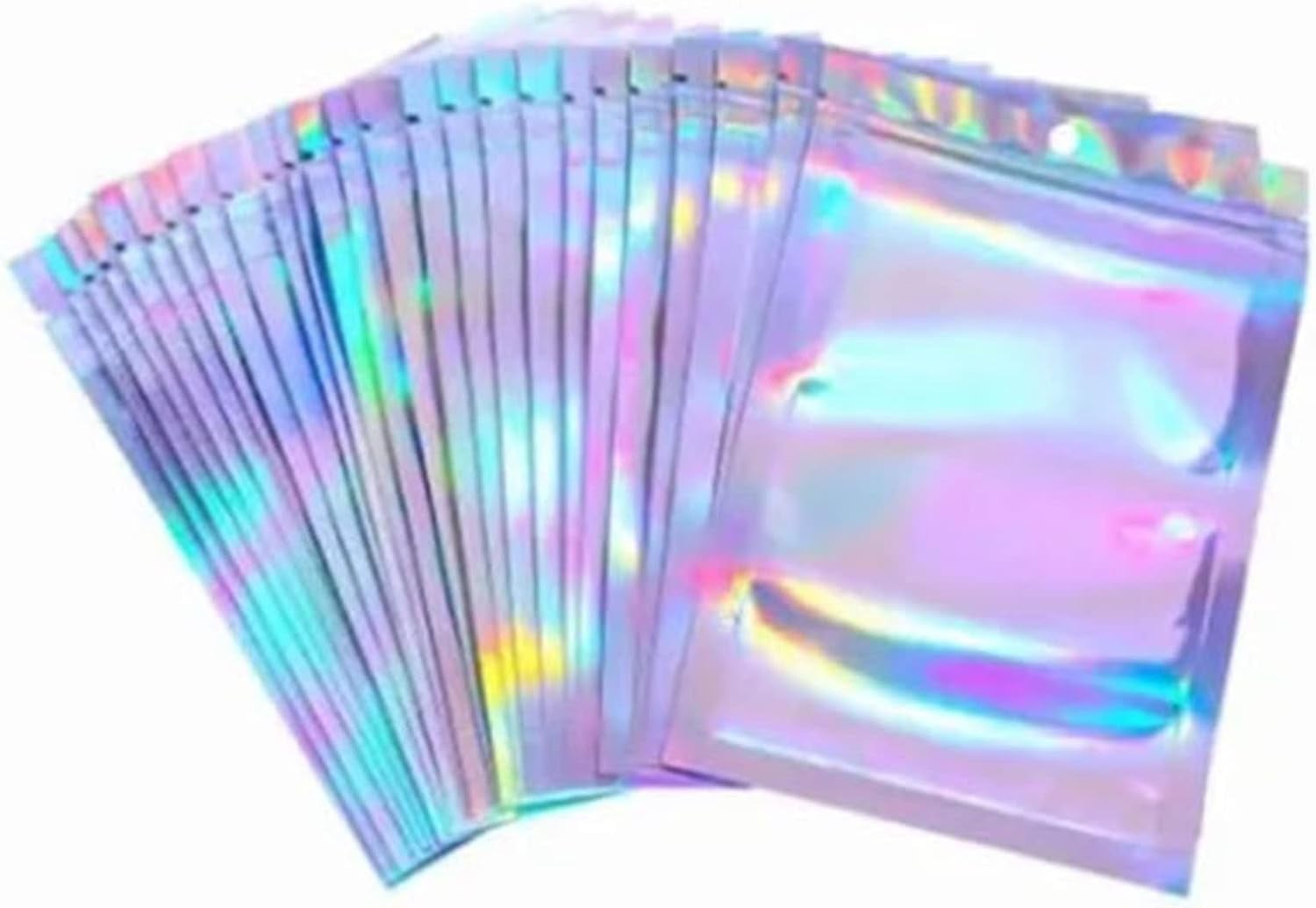 100 PCS Self Sealing Cookie Bags, Foil Ziplock Bags Wax Melts Packaging ...