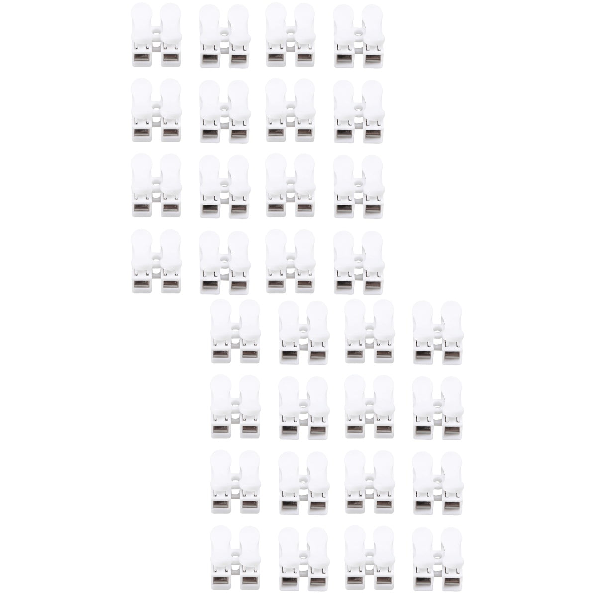 100 PCS/Set -2 Spring Wire Connectors Lamp Lighting Universal Wiring ...