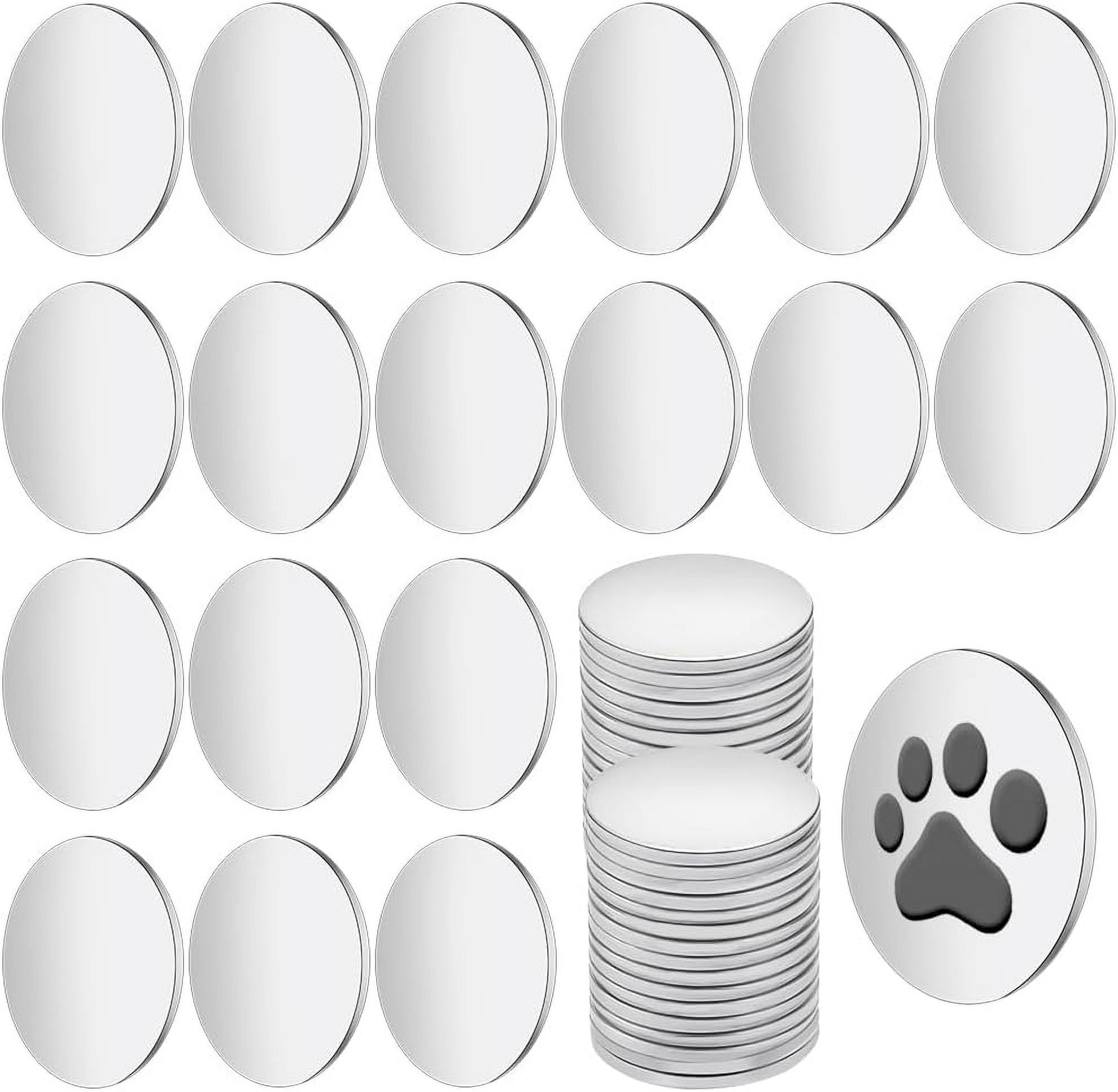 100 PCS Stainless Steel Disc Stainless Steel Circular Plate Disc Blank ...