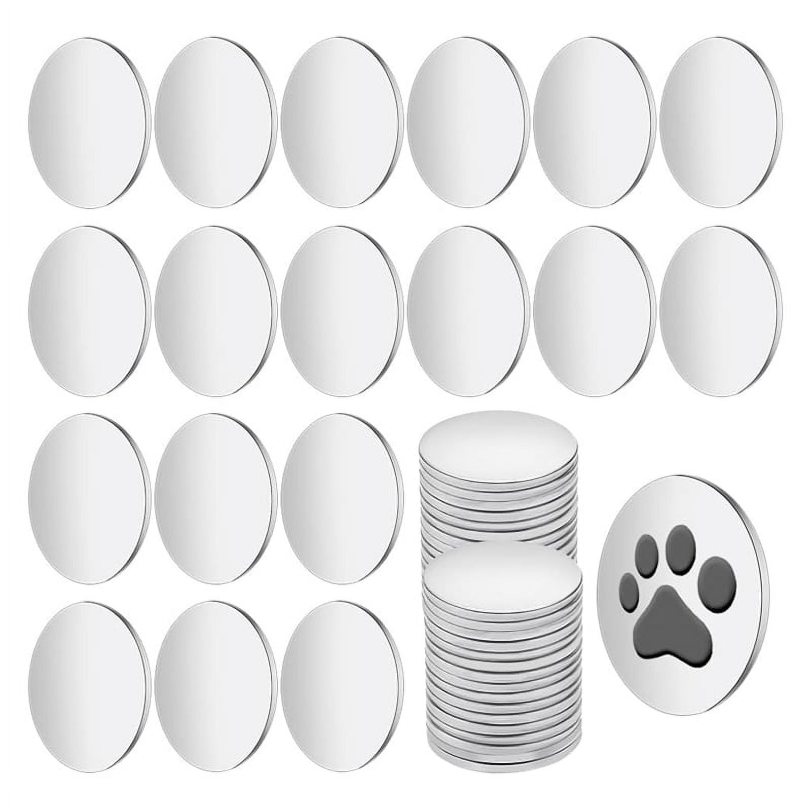 100 PCS Stainless Steel Disc Circular Plate Disc Blank Metal Strike ...