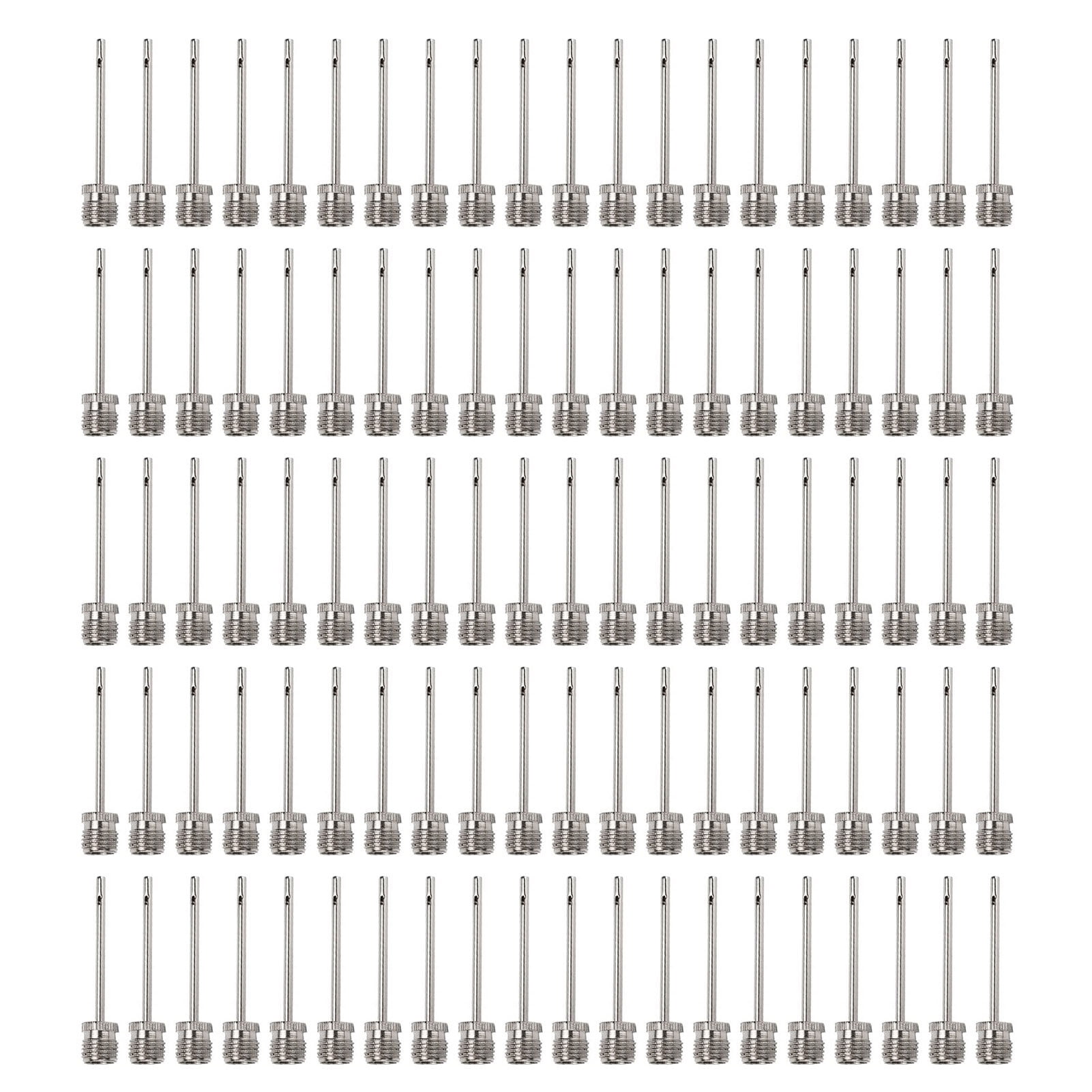 100 PCS Stainless Steel Pump Needle, Ball Pump Inflation Needles For ...