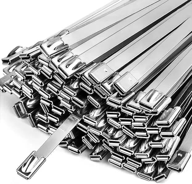 100 PCS Stainless Steel Zip Ties - Heavy Duty Metal Zip Tie, 3.94inch ...