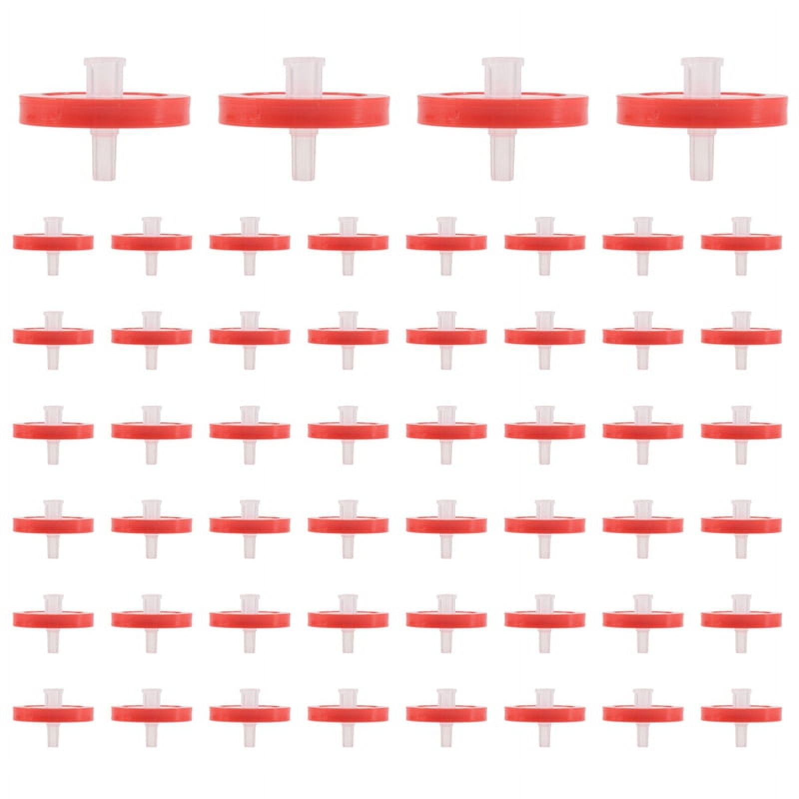 100 PCS Syringe Filter PTFE, Syringe Lab Filter 25mm Membrane Diameter ...