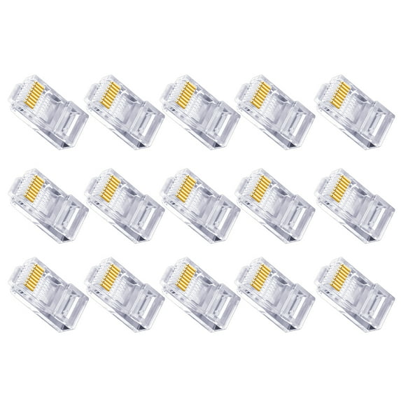 100 PCS Through Hole Network Crystal Eternet Ethernet Rj 45 Cable Plug ...