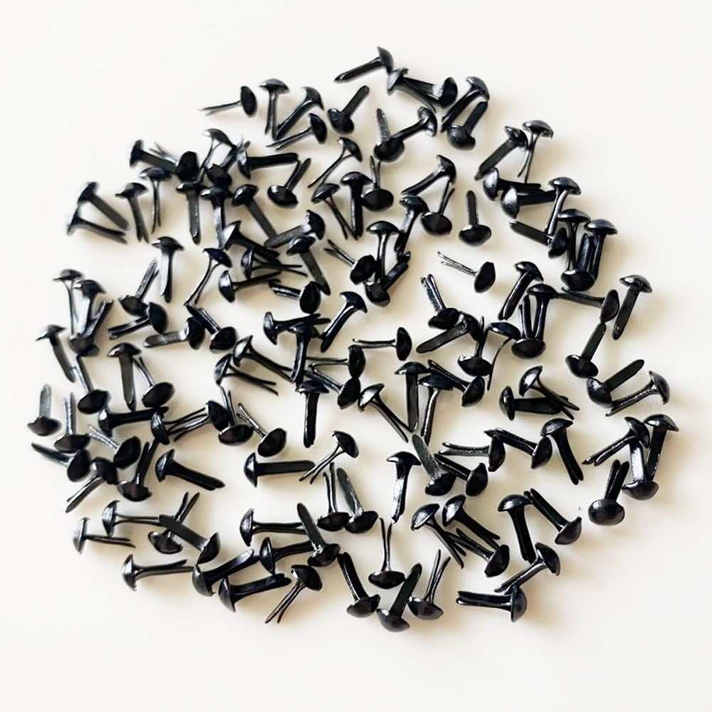 100 PCS White Mini Brads White Mini Brads Fasteners For Paper Metal ...