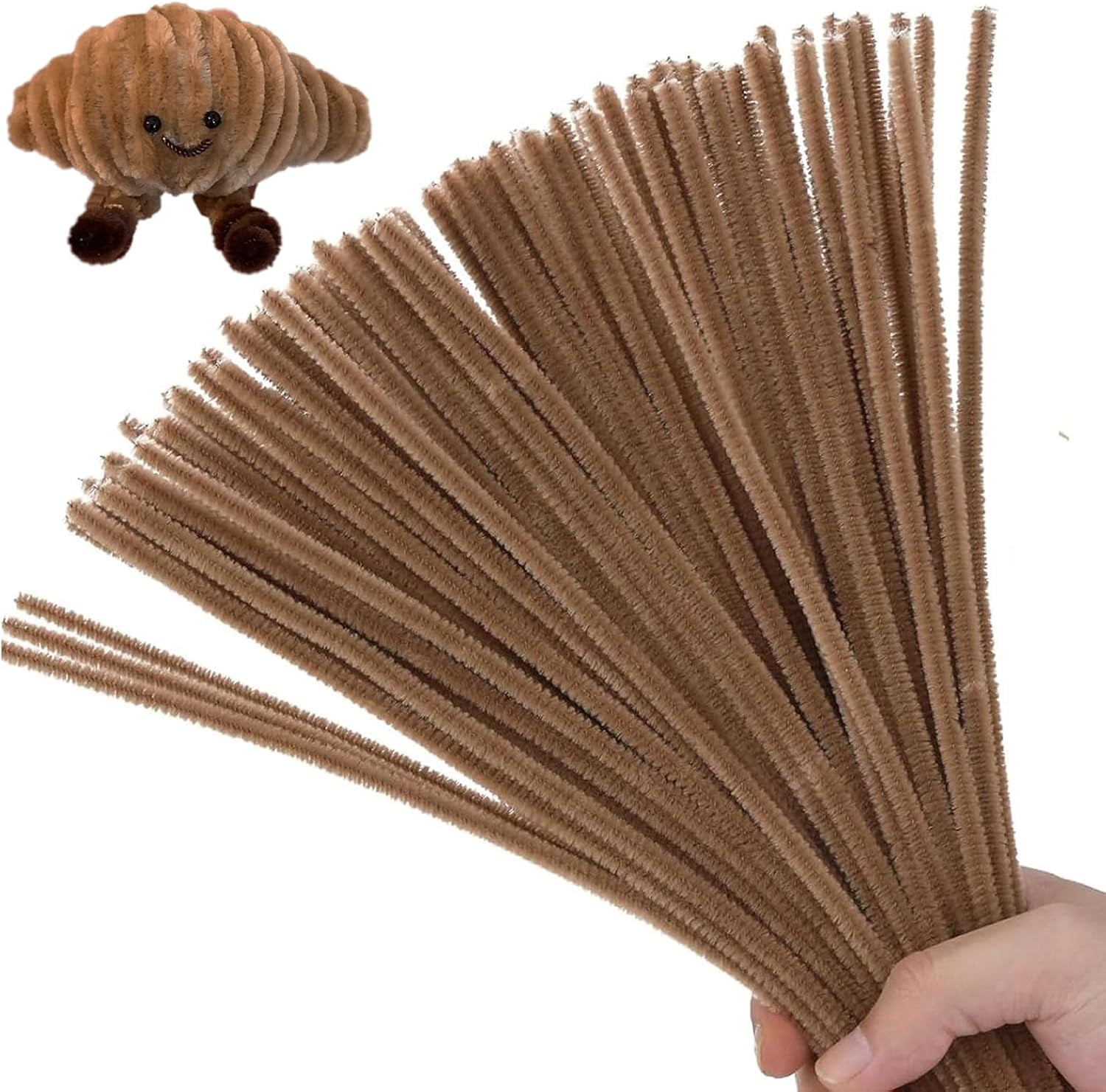 100 PCS White Pipe Cleaners Craft Bulk DIY Art Supplies for Kids ...