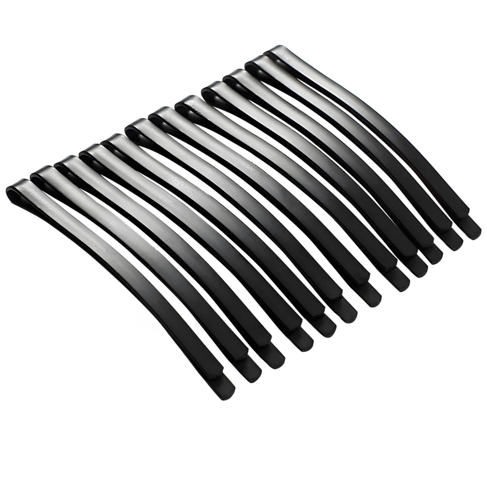100 PCS Wide Hair Pins, 2.6 in Black Bobby Pins for Women, Matte Metal ...