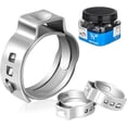 100-PCs 1/2 Inch PEX Crimp Ring, Premium 304 Stainless Steel Pex Cinch ...