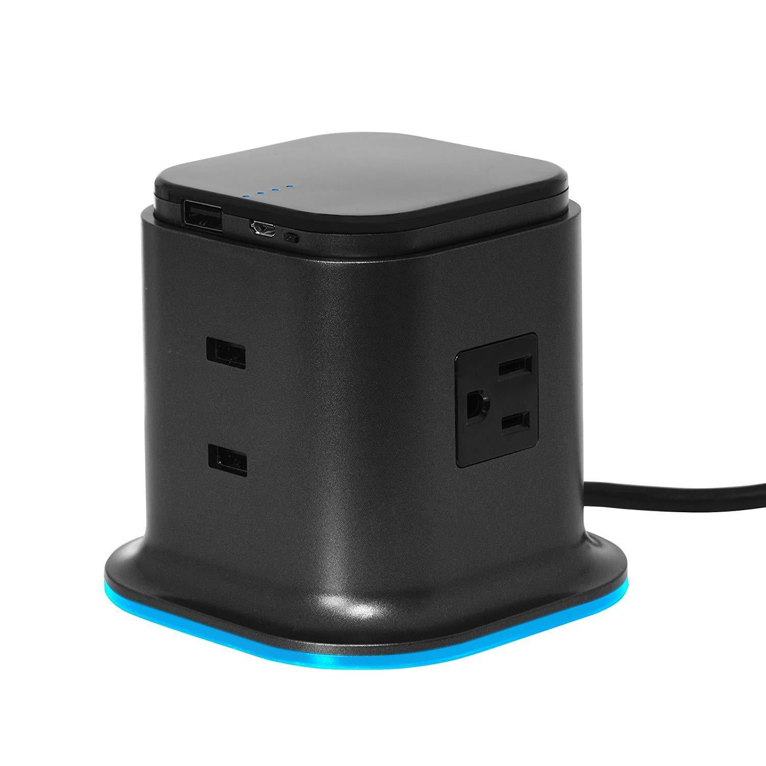 100 PERCENT Hybrid Tower Charging Station With AC Outlet And USB Charge ...