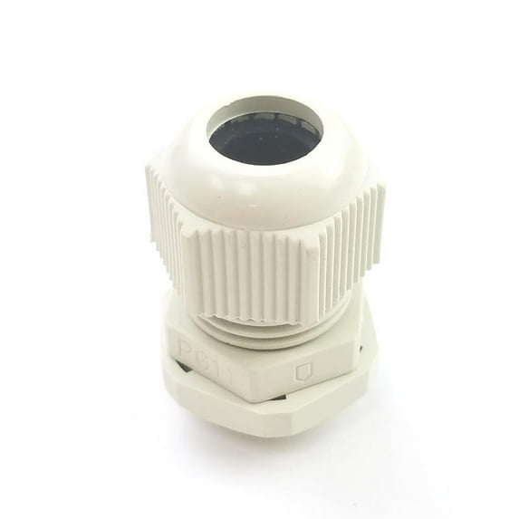 100) PG11 White 4 GA. Waterproof Nylon Cable Gland Connector 5-10mm Cable Range - Walmart.com