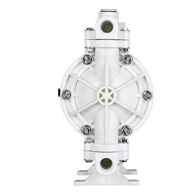 100 PSI Air-Operated Double Diaphragm Pump Membrane Pump Polypropylene 13 GPM Max 1/2 Inch Inlet ...