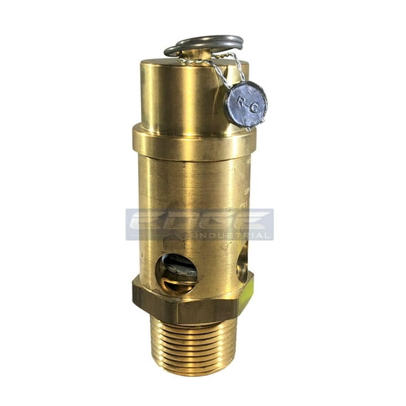 100 PSI BRASS SAFETY RELIEF POP OFF PRESSURE VALVES, COMPRESSOR, TANK ...
