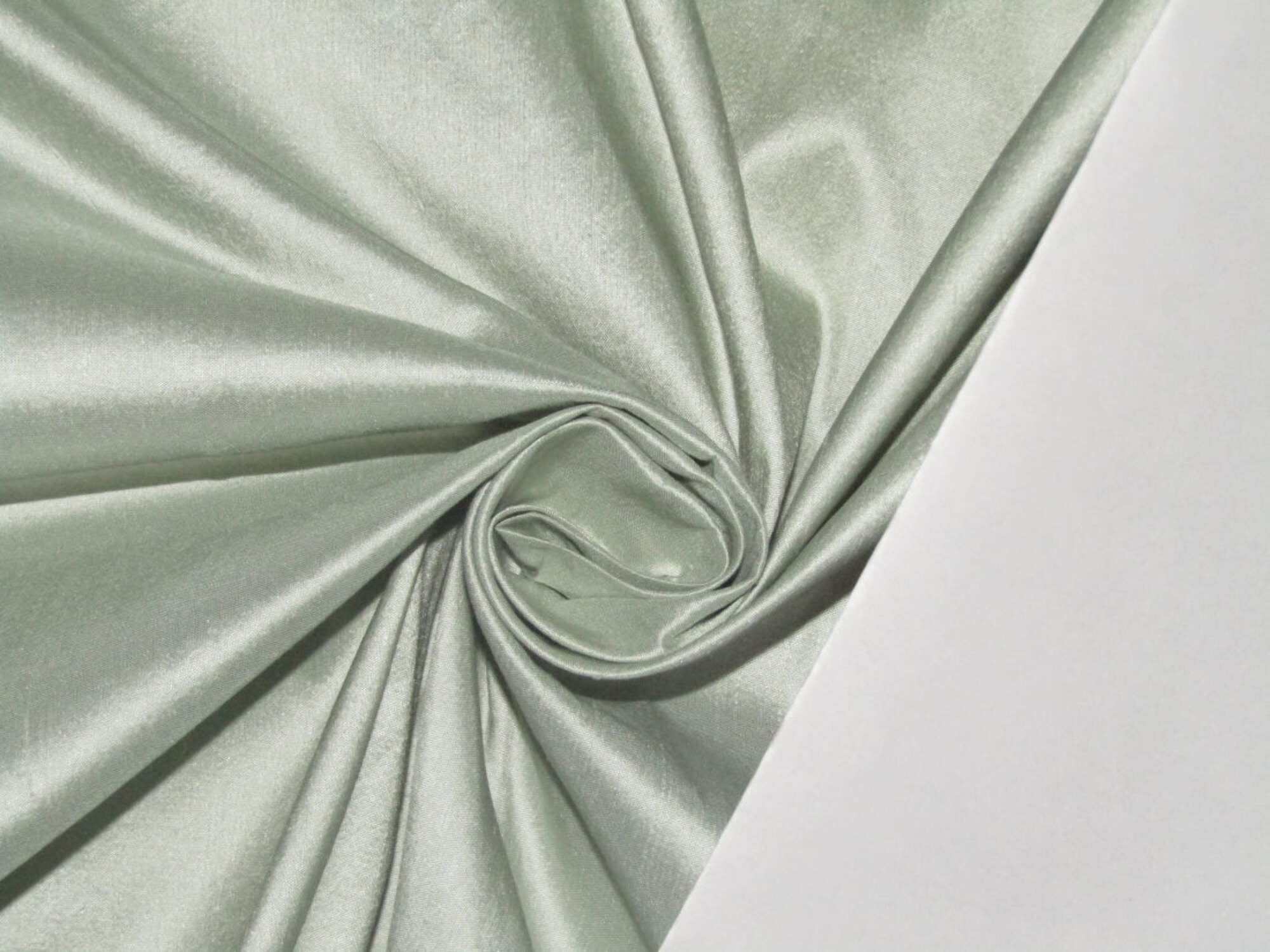 100% PURE SILK DUPIONI FABRIC dusty mint color 54" wide DUP372_ROLL ...