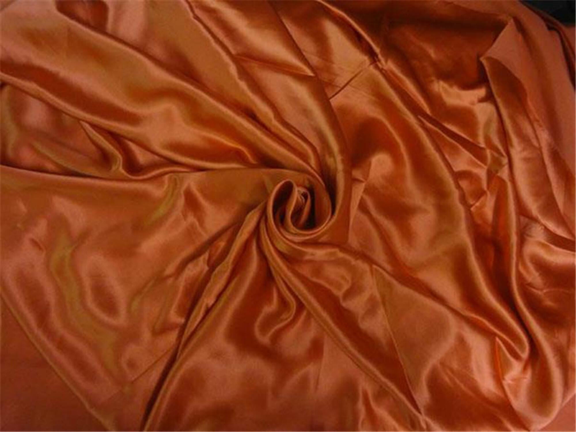 100% PURE SILK SATIN FABRIC 160 GRAMS BRIGHT ORANGE colour 54quot; wide - Walmart.com