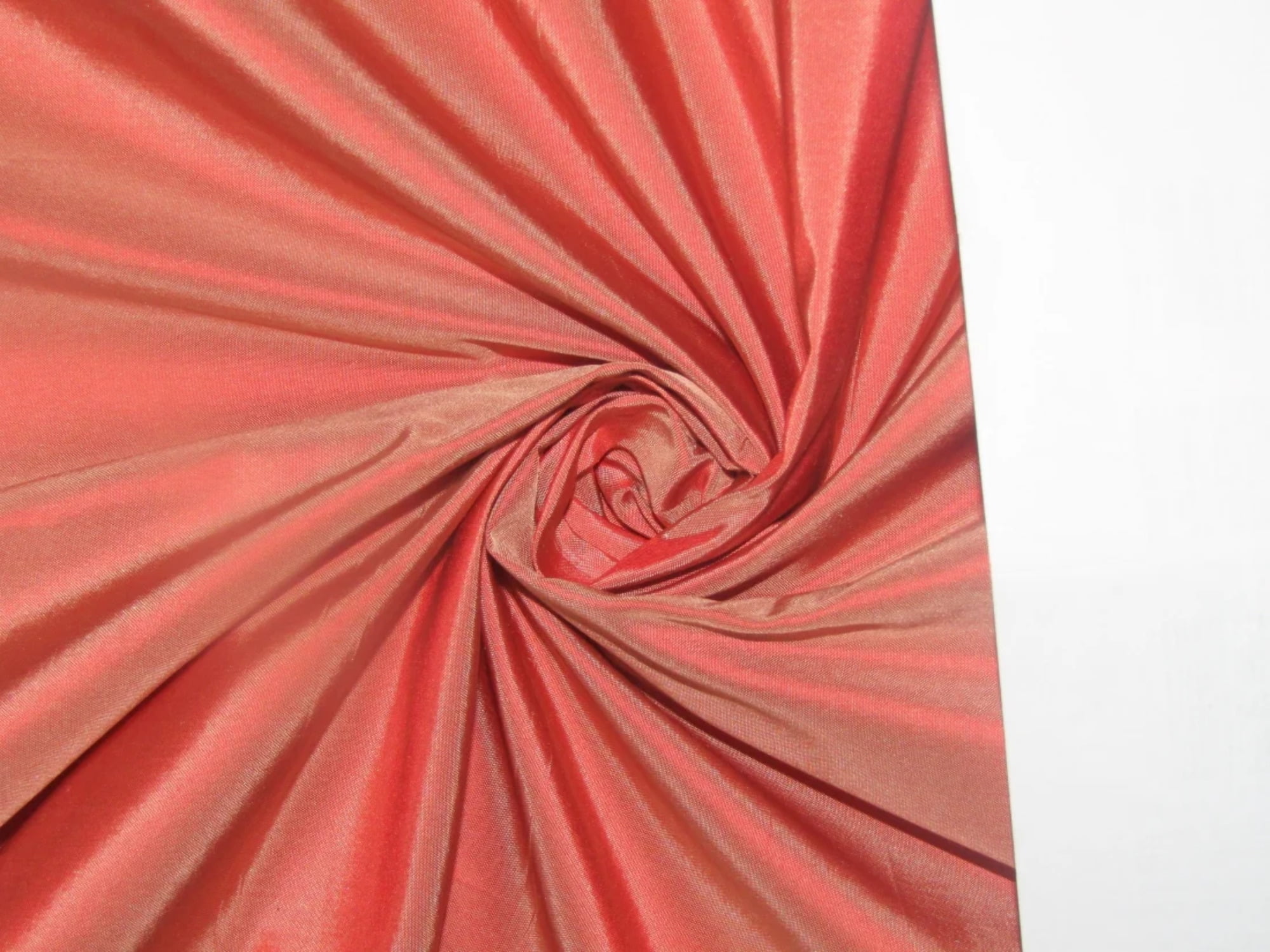100% PURE SILK TAFFETA FABRIC DUSTY SALMON color 54" wide TAF32[5] - Walmart.com