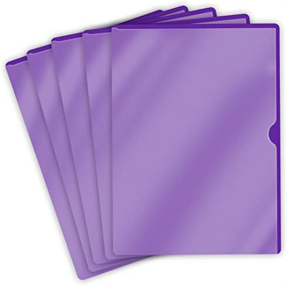 - 100 Pa emium L-pe Vinyl Plastic File Folders Letter Size, Purple Poet ...
