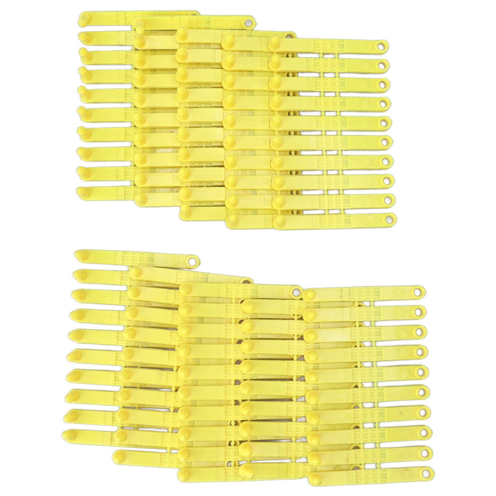 100 Pack 001-100 Number Plastic Livestock Ear Tags for Cattle Sheep ...