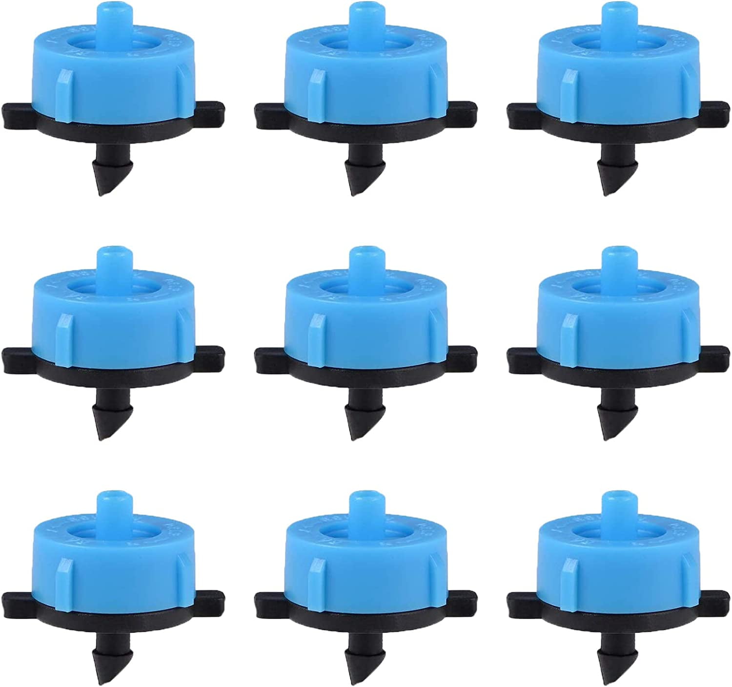 Ziediop 100 Pack 1/2 GPH Drip Emitters, Pressure Compensating ...