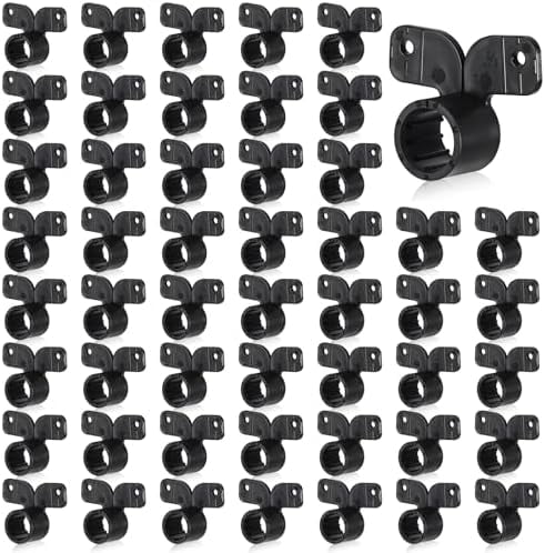 100 Pack 1/2 Inch Black Pipe Supports Pex Suspension Pipe Clamps Tool ...