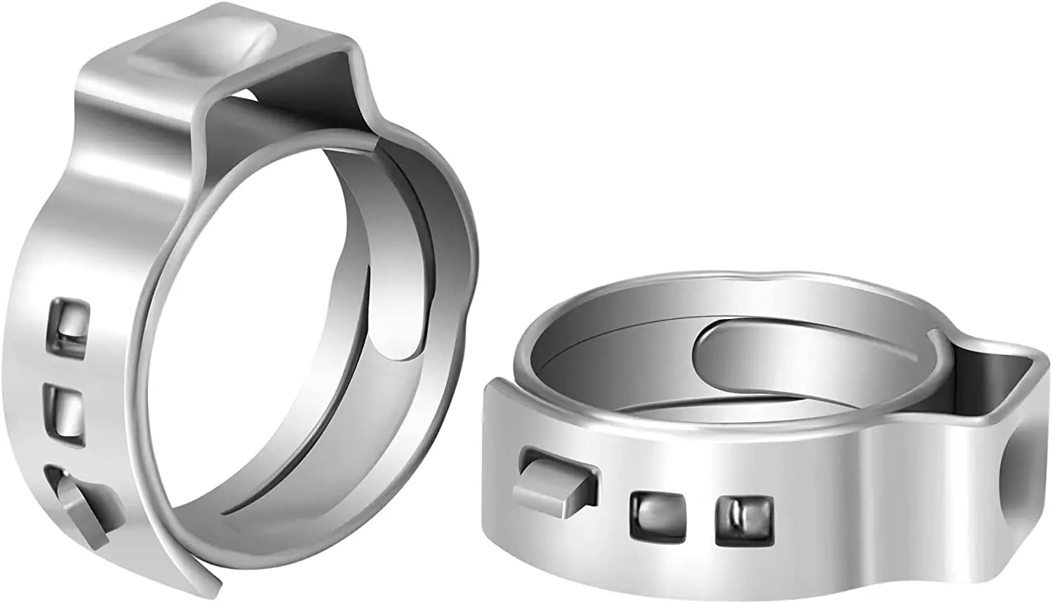 100 Pack 1/2 Inch Pex Cinch Clamp Rings,Premium 304 Stainless Steel PEX ...