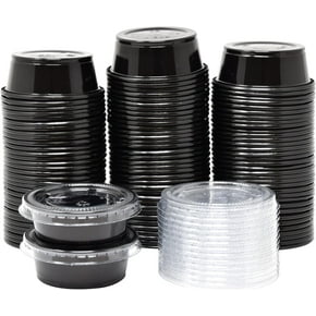 Black Plastic Cups