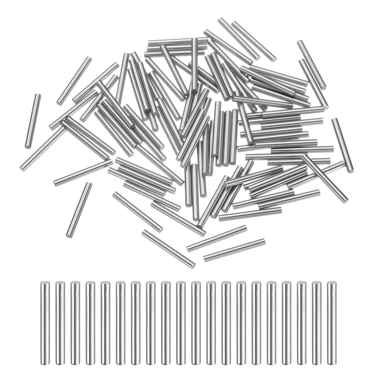 100 Pack 1.5mm x 16mm Dowel Pins Bearing Steel Cylindrical Dowel Pins ...