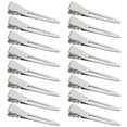 100 Pack 1.77 Inch Single Prong Pin Curl Duckbill Clips,Silver Setting ...