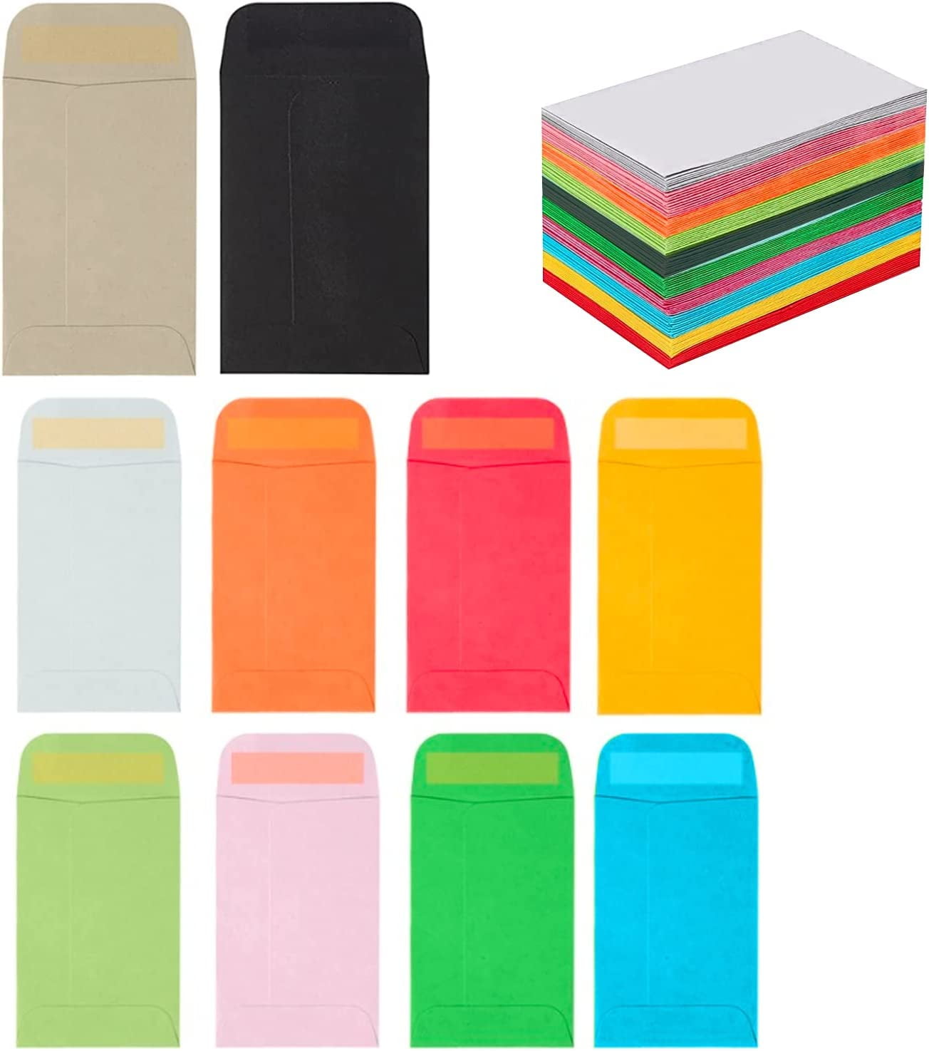 100 Pack #1 Coin Envelopes, [2.25 x 3.5] Kraft Seed Envelopes Mini ...