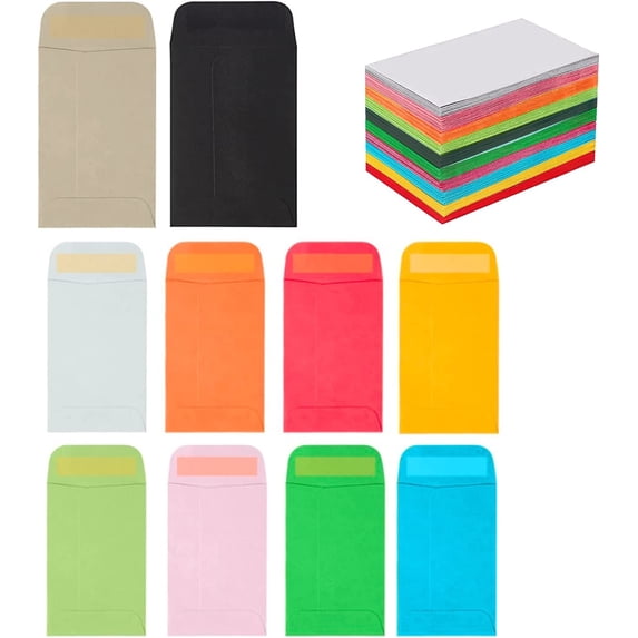100 Pack #1 Coin Envelopes, [2.25 x 3.5] Kraft Seed Envelopes Mini ...