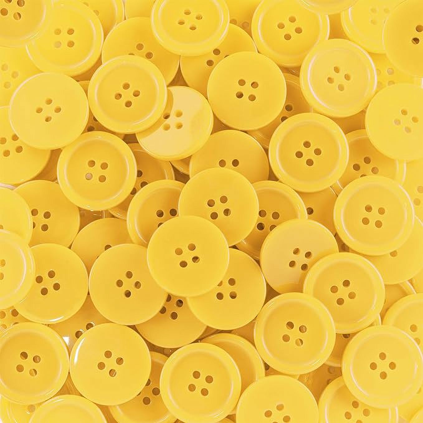 100 Pack 1 Inch Buttons Flatback Sewing Colored for Arts & Crafts ...