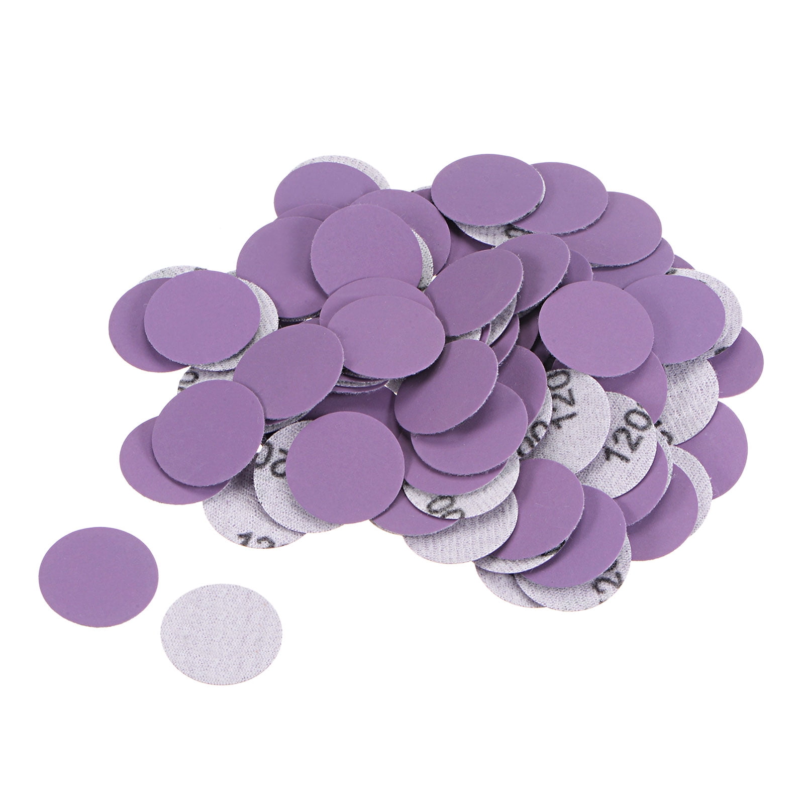 100 Pack 1-Inch Purple Sanding Discs 1200 Grits Hook & Loop ...