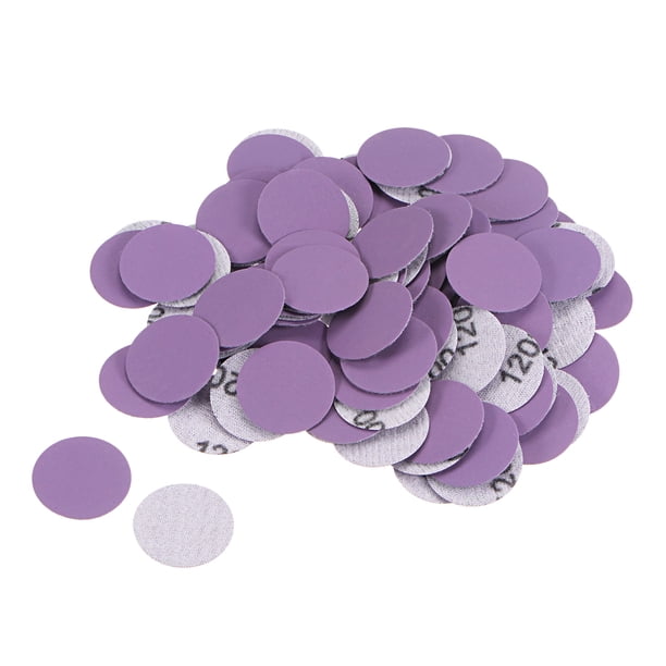 100 Pack 1-Inch Purple Sanding Discs 1200 Grits Hook & Loop ...