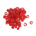 100-Pack 10mm Bird Leg Bands Plastic for Foot Bands Clip Rings for ...