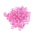 100-Pack 10mm Bird Leg Bands Plastic for Foot Bands Clip Rings for ...