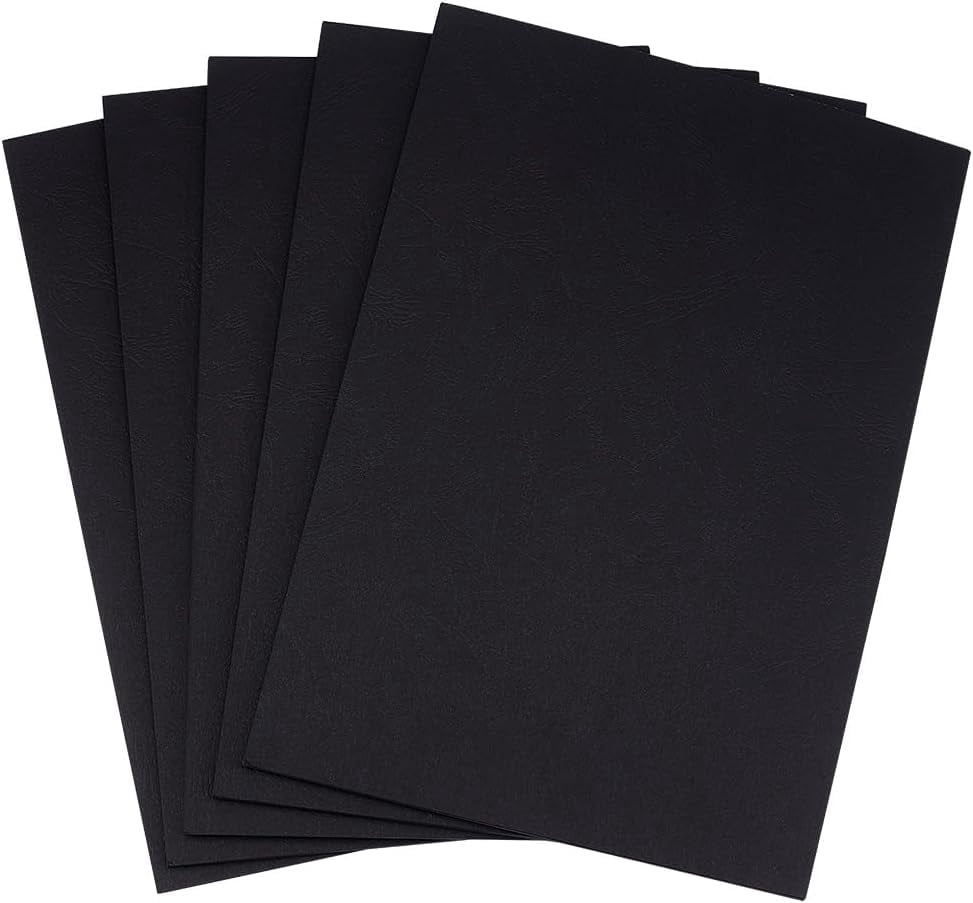 100 Pack 12 Mil Black Presentation Binding Covers 11.7x8.3 Inch A4 ...