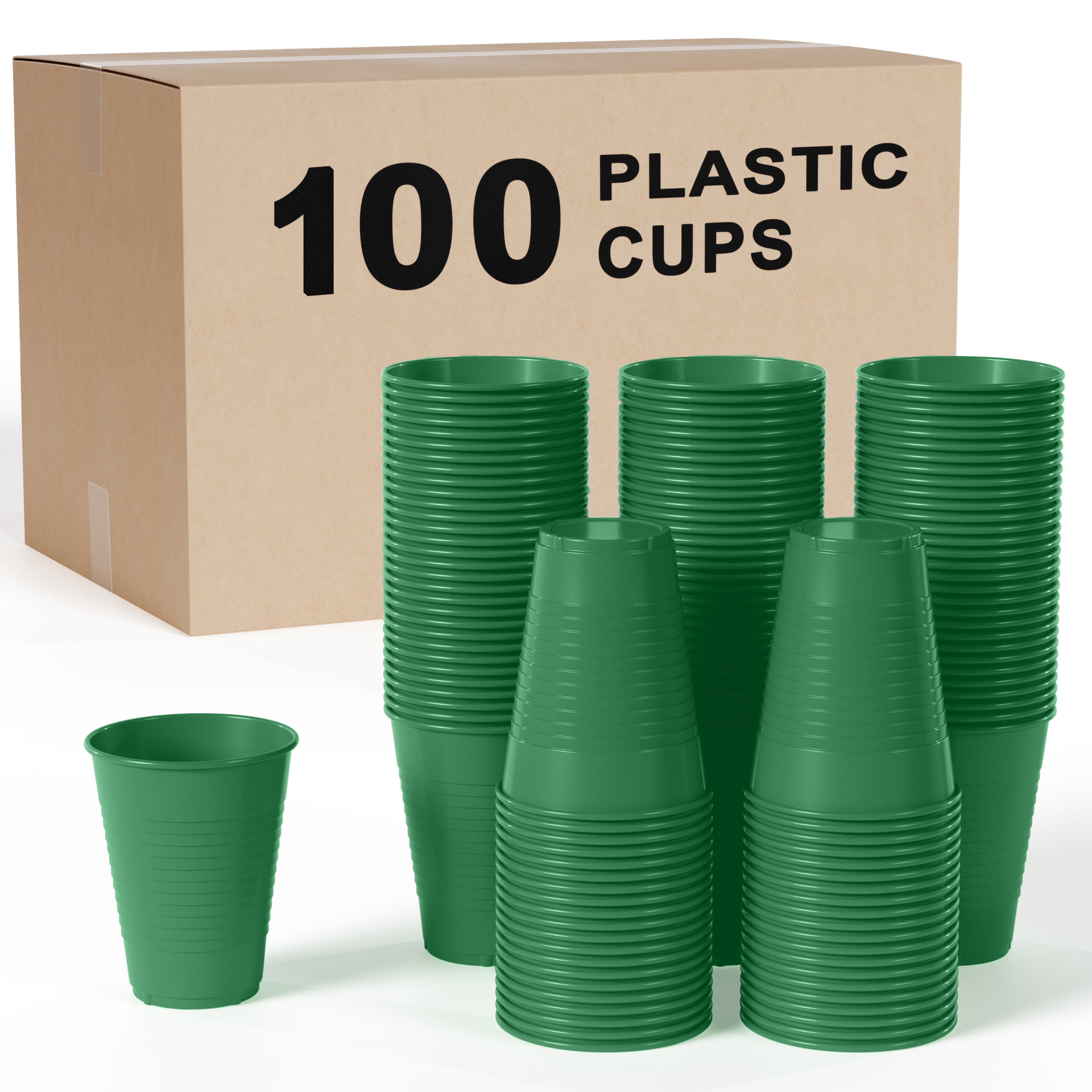 100-Pack 12 Oz Turquoise Disposable Plastic Cups - Durable and Stylish ...