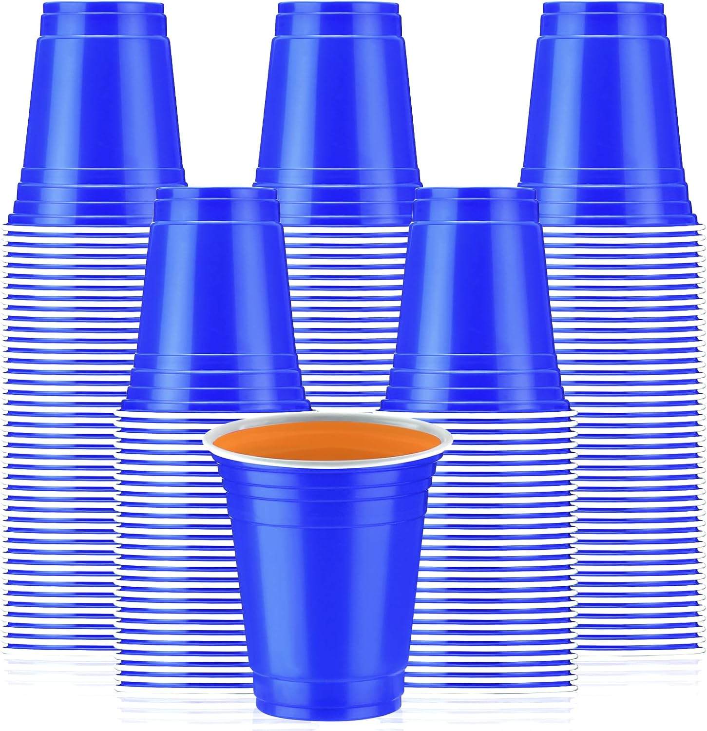 100 Pack 12oz Plastic Cups Halloween Heavy Duty Drinking Disposable ...