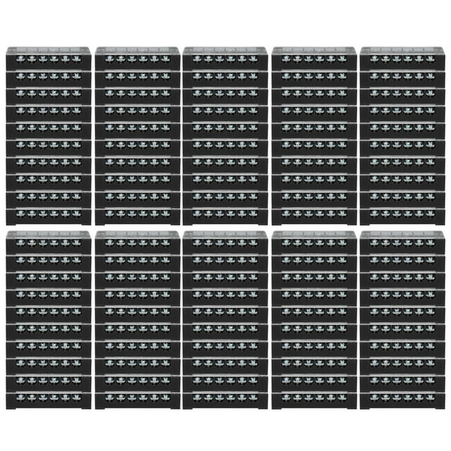 100-Pack 150A 600V Terminal Blocks - Quick Connect Wire Connectors for ...