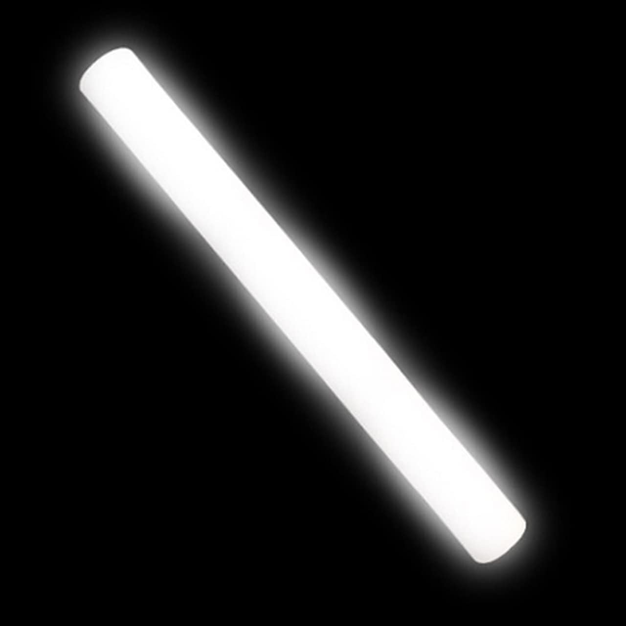 100 Pack 16" White LED Foam Glow Sticks Light Up Flashing Wands, DJ ...