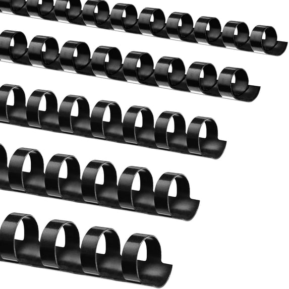 100 Pack 19 Ring Binding Combs, Multi Sizes, 3/8 Inch, 1/2 5/8 3/4 1 ...