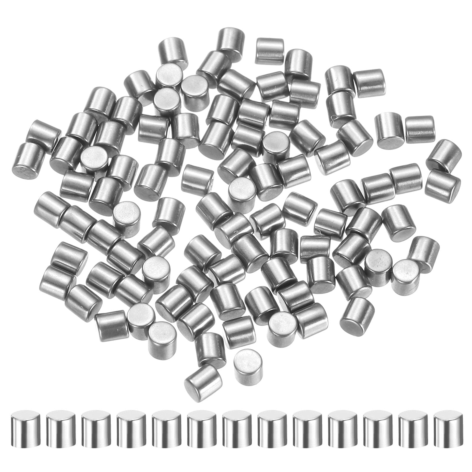100 Pack 2.5mm x 3mm Dowel Pins Bearing Steel Cylindrical Dowel Pins ...