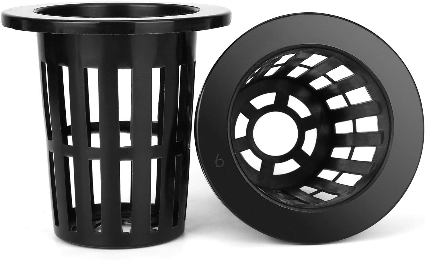 100 Pack 2 inch Net Pots Cups Heavy Duty Round Wide Rim Design Orchids ...