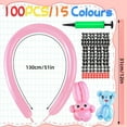 100 Pack 260 Long Balloons Twisting Animal Rainbow Balloons Kit With ...