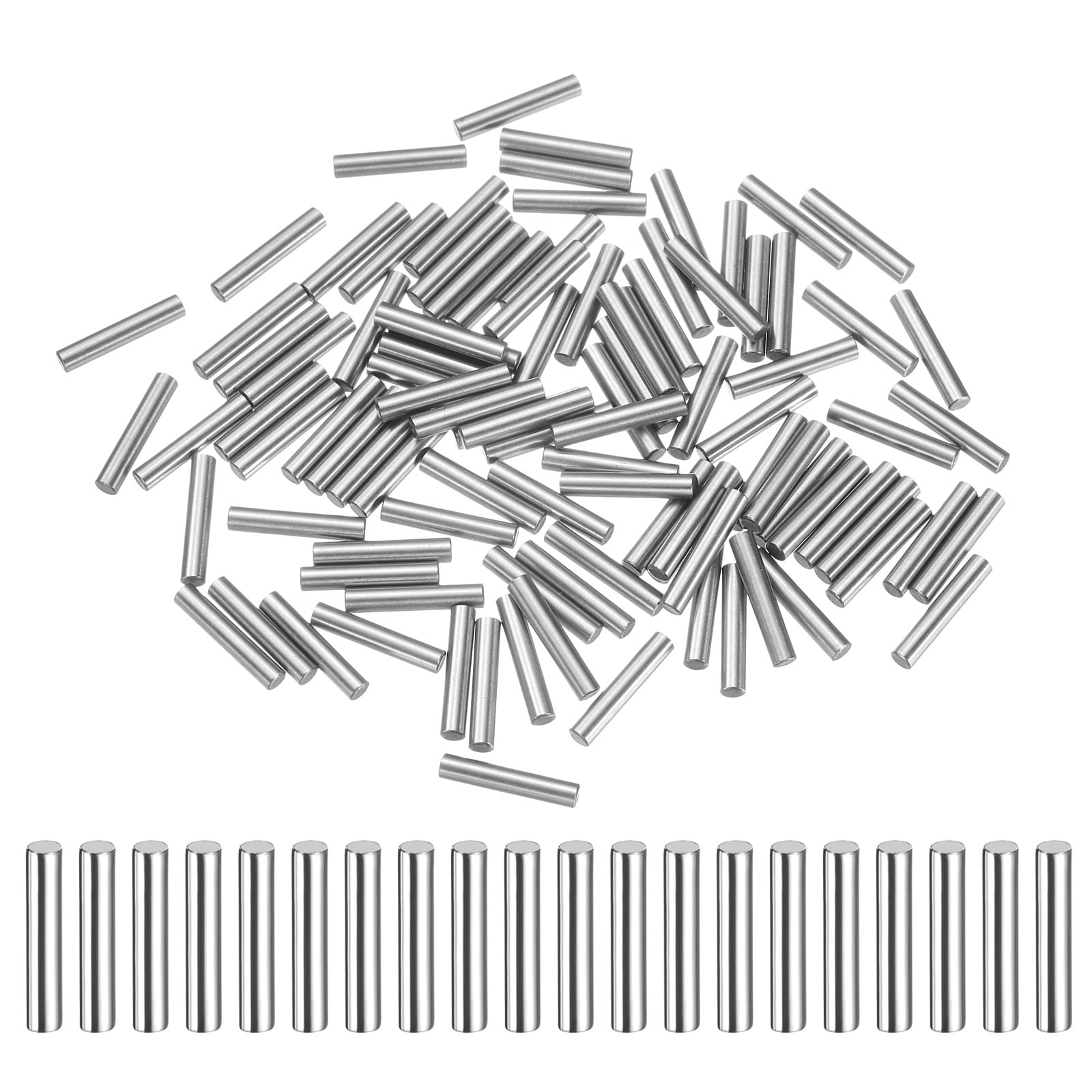 100 Pack 2mm x 13mm Dowel Pins Bearing Steel Cylindrical Dowel Pins ...