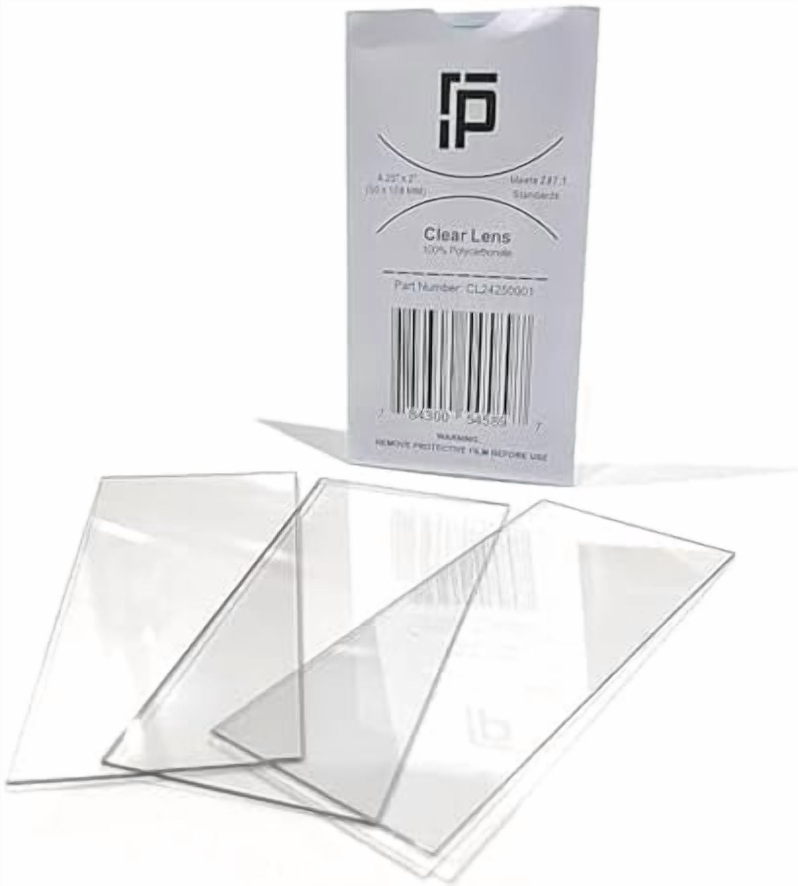 100 Pack of 2x4.25 Clear Welding Lenses, Replacement Clear Welding Lens ...