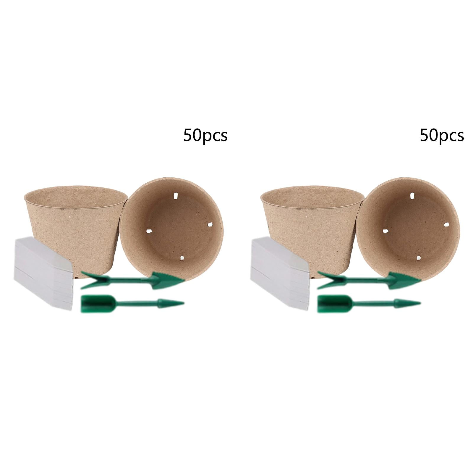 100-Pack 3.15 Inch Biodegradable Peat Pots for Seed Starting - Eco ...