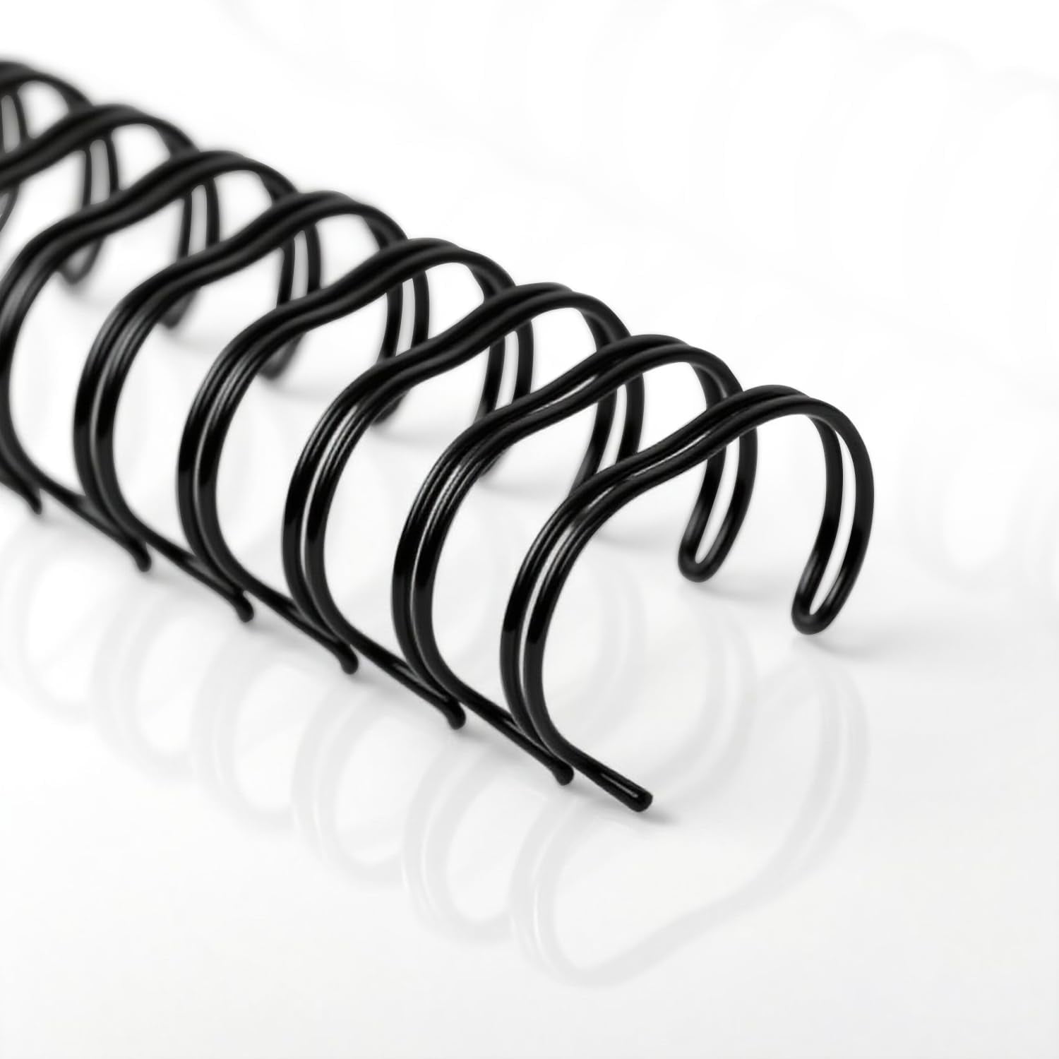 100 Pack 3/8 Inch Double Loop Wire Binding Spines,60 Sheet Capacity, 3: ...