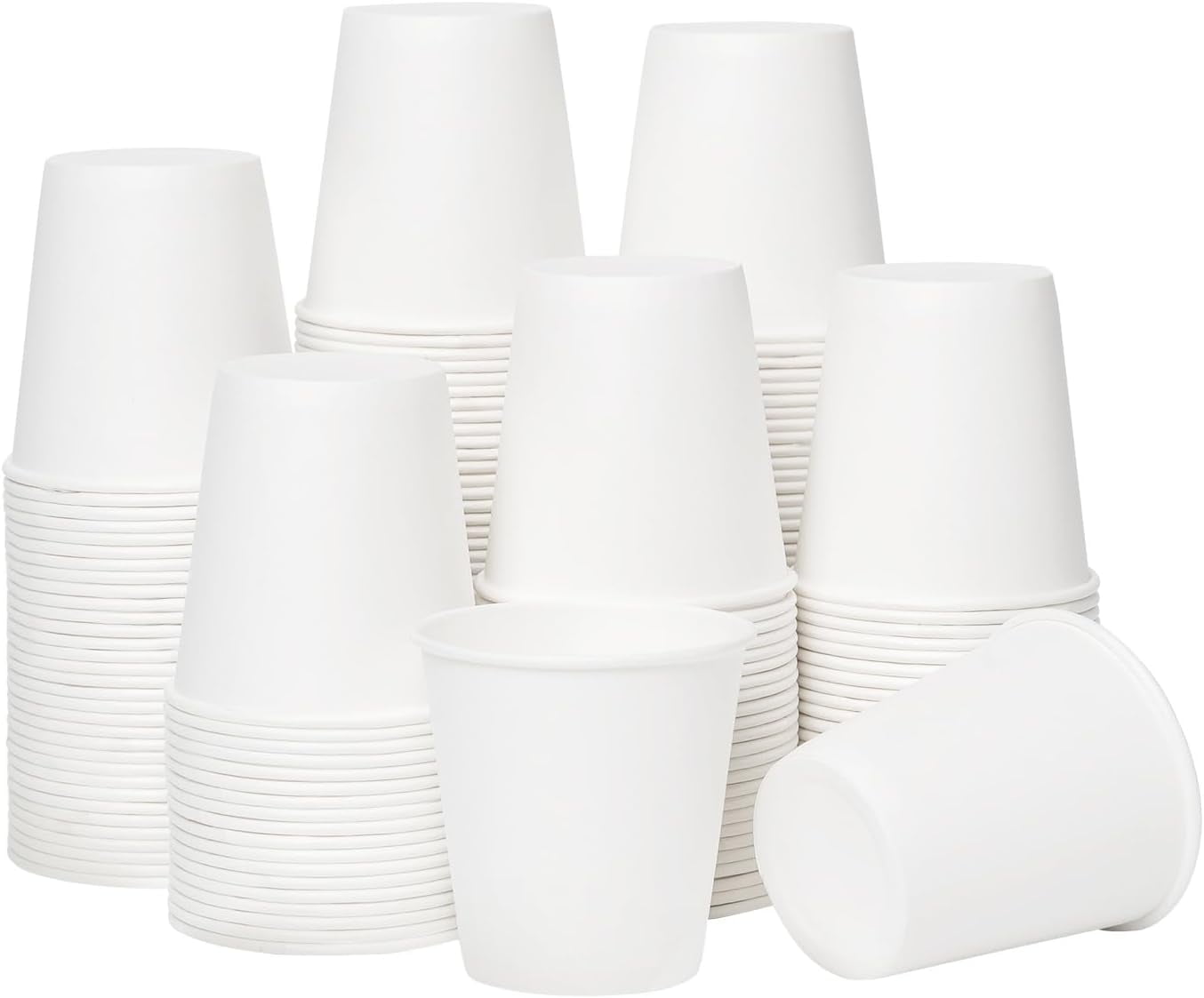 [100 Pack] 3 oz Bathroom Paper Cups, Disposable Paper Cups, Mouthwash ...