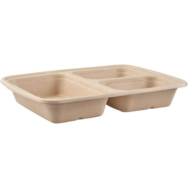 1000 Count - Biodegradable 9x9 Take Out Food Containers with Clamshell ...