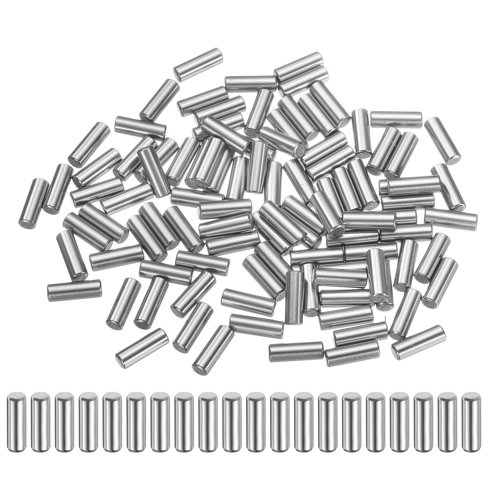 100 Pack 3mm x 10mm Dowel Pins Bearing Steel Cylindrical Dowel Pins ...